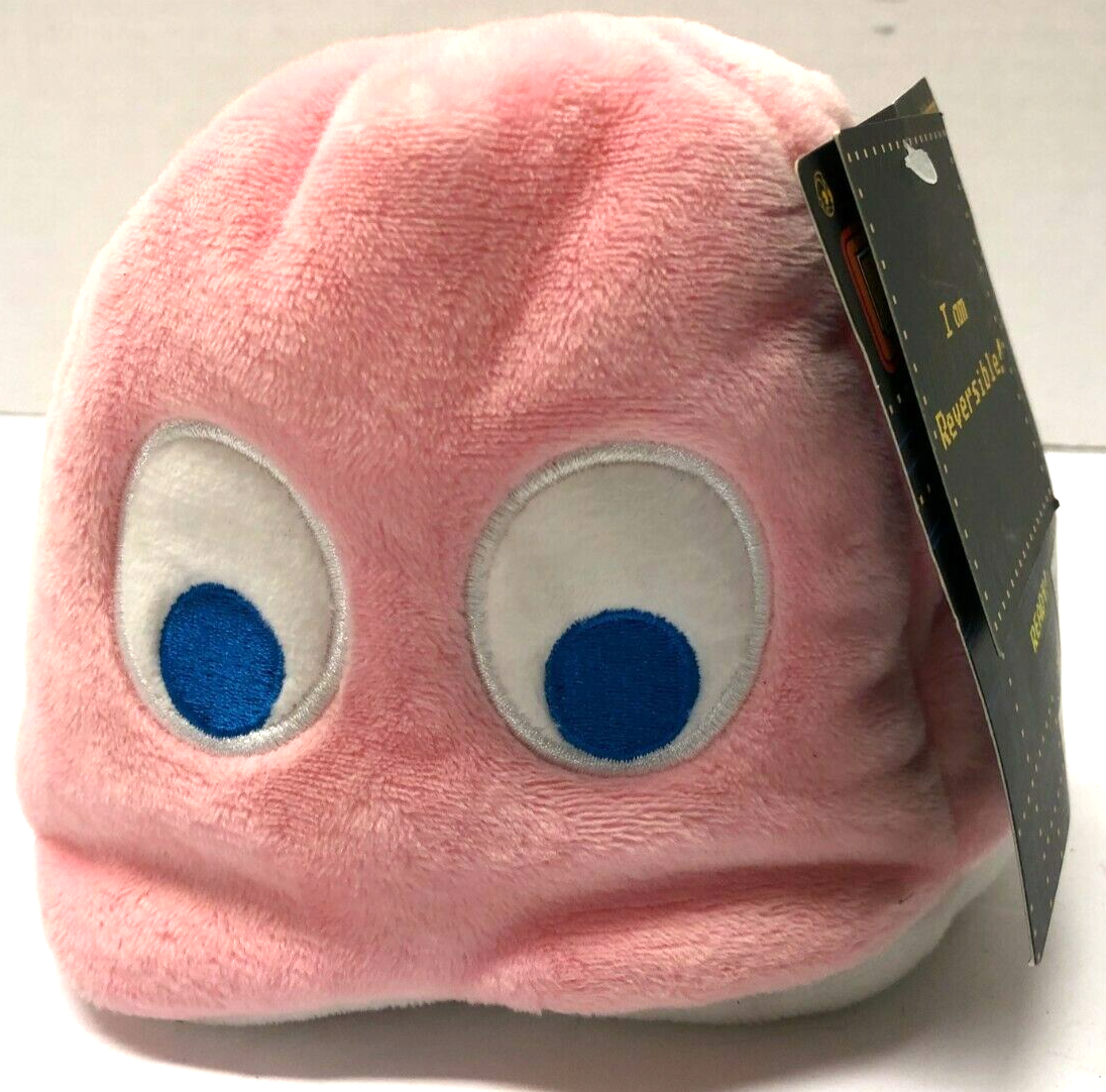 Pac Man PINKY 5" REVERSIBLE Pink Ghost Plush Kidrobot Figure | eBay
