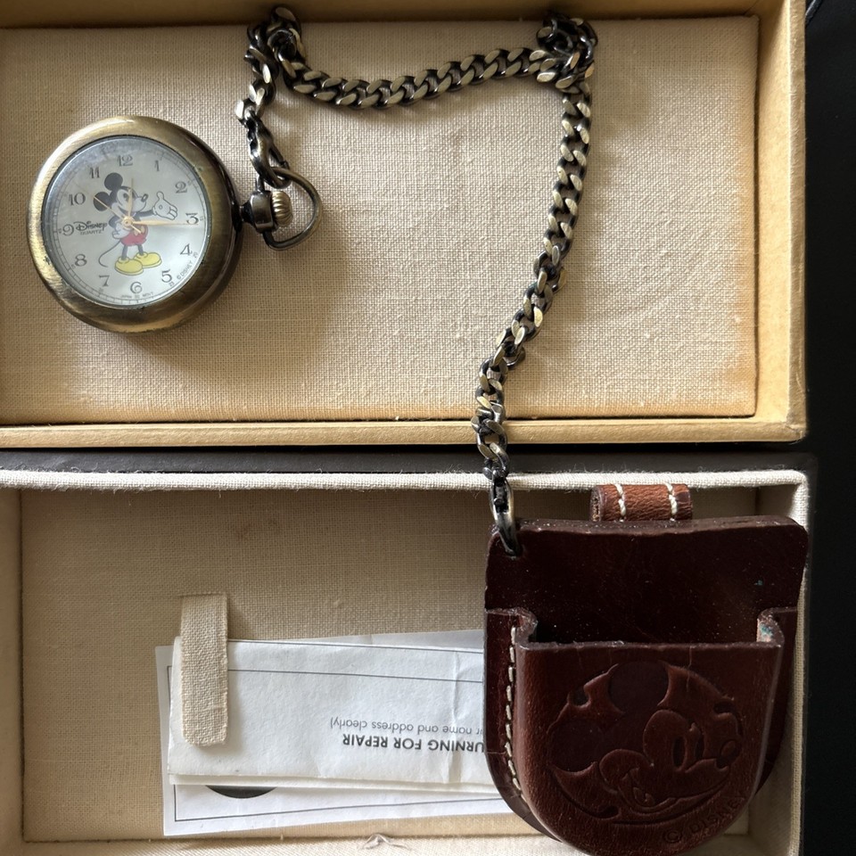 Vintage Disney Pocket Watch - Collectible Mickey Mouse Pocket Watch | eBay