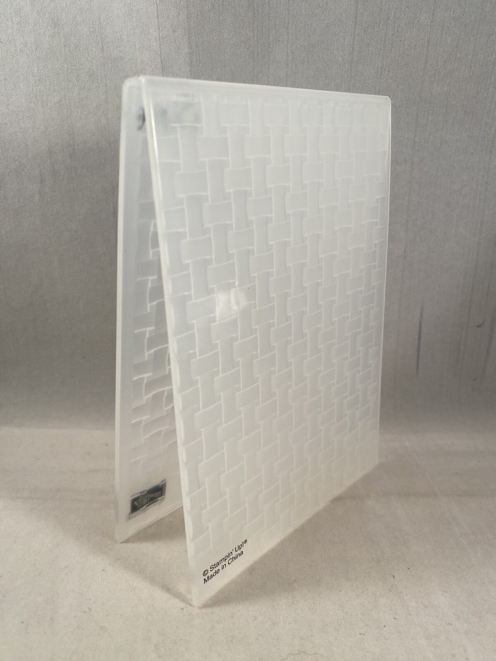 BASKET WEAVE Embossing Folder Stampin Up | eBay