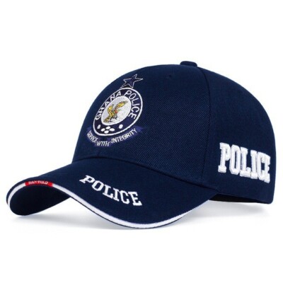Mens Embroidery POLICE Baseball Cap Tactical Snapback Hats Adjustable ...