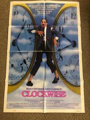 Vintage Original CLOCKWISE One Sheet Movie Poster 27x41 Monty Python ...