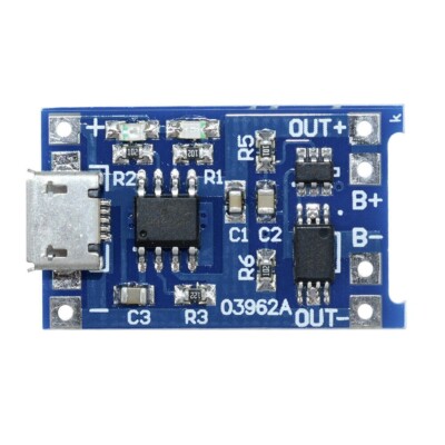 5PCS TP4057 Micro USB 1A 18650 Lithium Battery Charging Board Charger ...