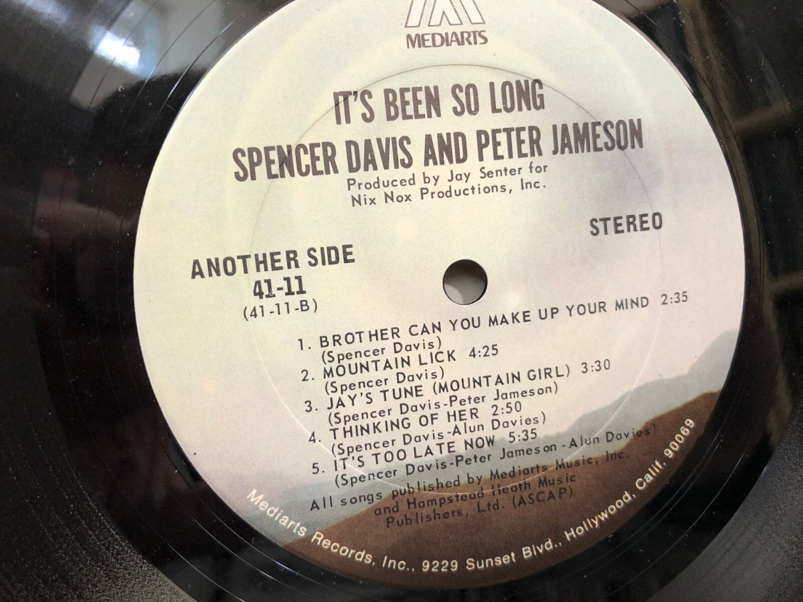 Spencer Davis and Peter Jameson- It's Been So Long LP MediArts 41-11 ...