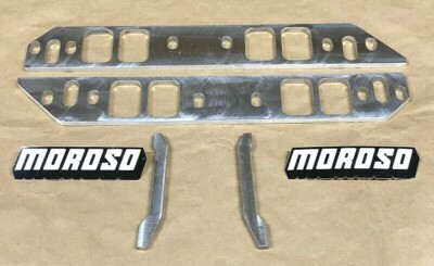 Moroso (65090) Intake Manifold Spacer Kit BBC / GM Chevy Tall Deck ...