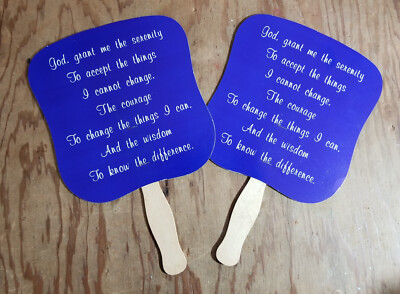 Stick Fans Serenity Prayer Narcotics Anonymous (Lot of 20 fans) | eBay