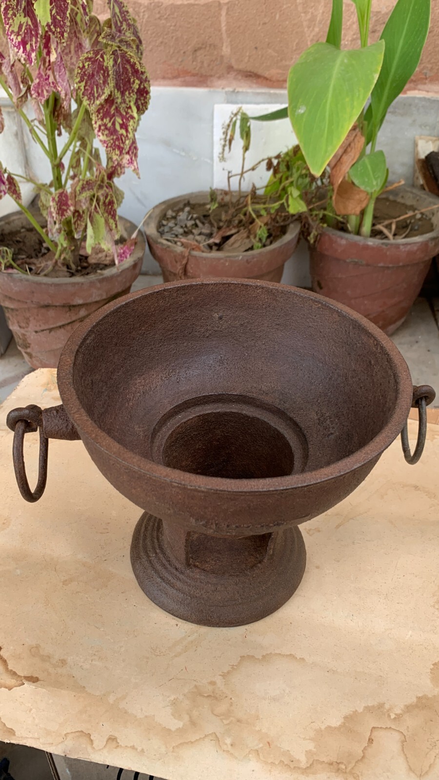 Antique Old Iron Bid Charcoal Cooking Gas Stove Sigdi Barbecue Tandoor ...