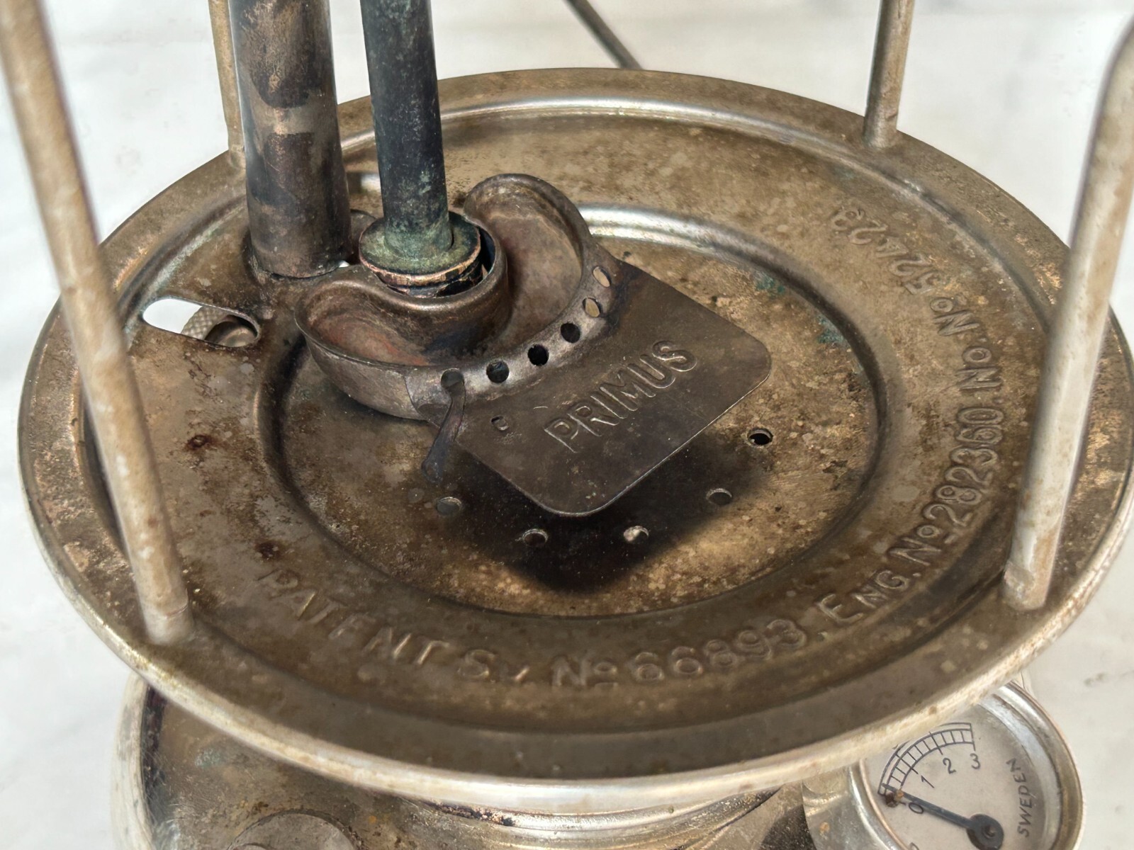 VINTAGE PRIMUS NO.1020 AB BA HJORTH & CO. KEROSENE PRESSURE LANTERN ...