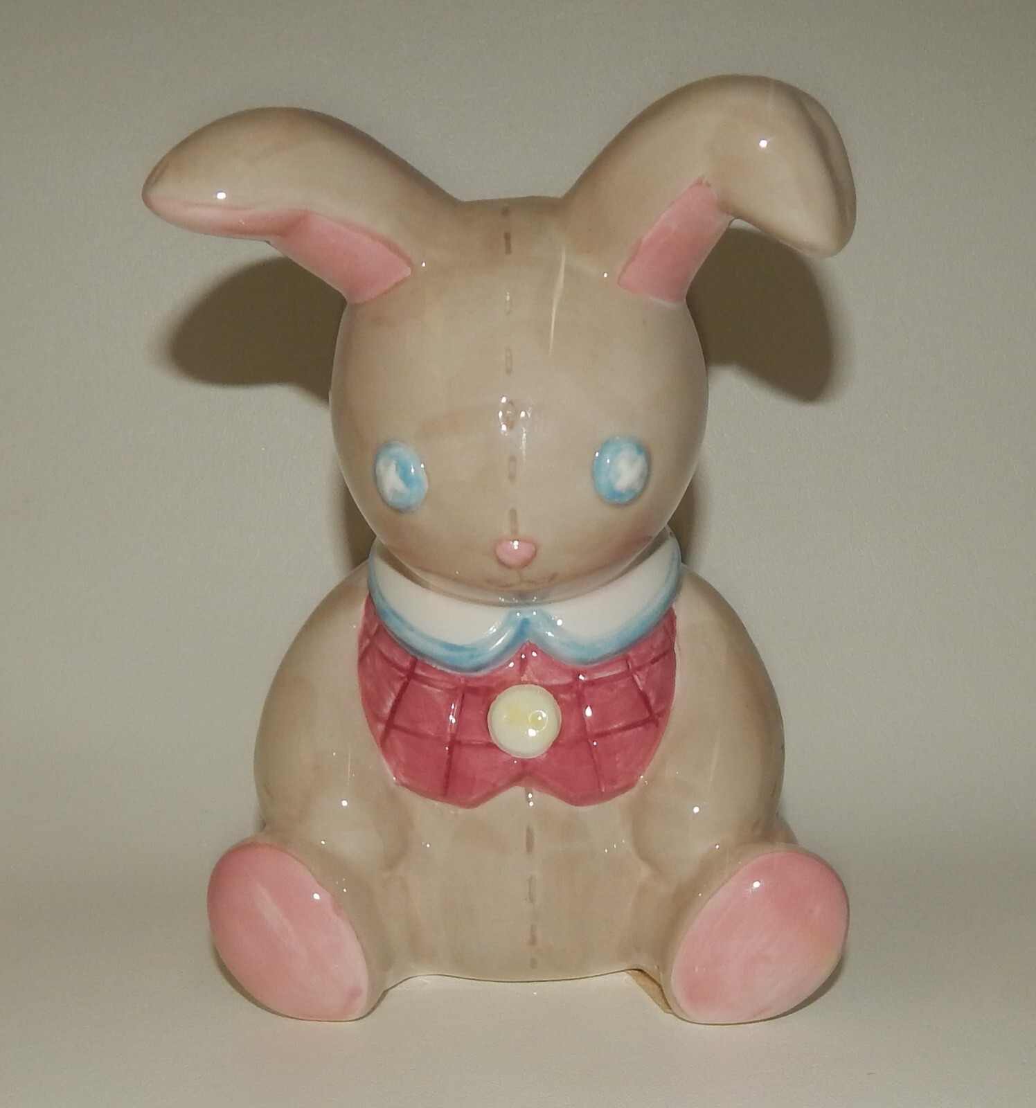 Mary Engelbreit Stitched Bunny Rabbit Piggy Bank NWT | eBay