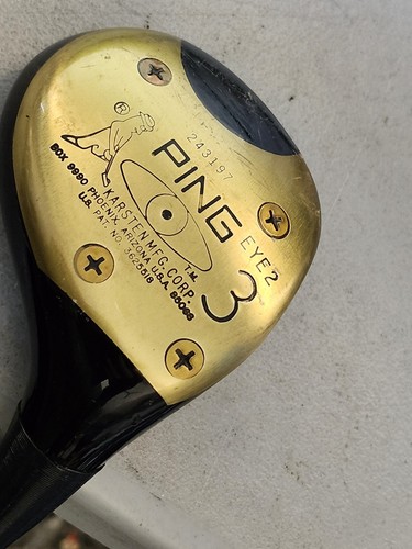 Ping Eye2 3 & 4 Fairway Wood Set ZZ Lite Stiff Steel Mens RH Ping Grips ...