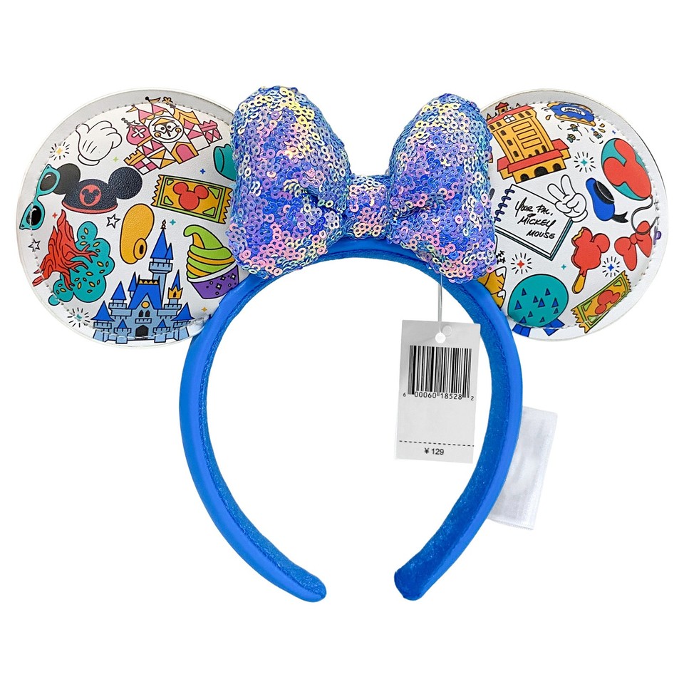 💖 Disney- Parks Play in the Park Minnie Mouse Ears Headband Castle ...
