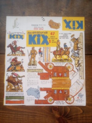 Vintage Kix Cereal "Stagecoach" Cut Out From A Cereal Box ( F142 ) | eBay
