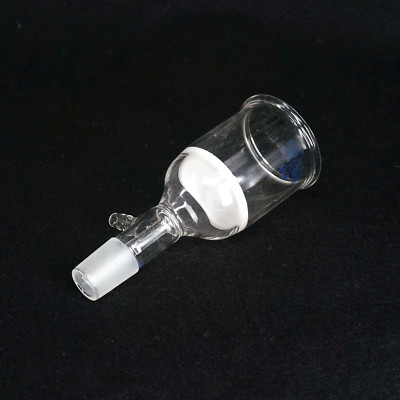 100ml Joint 24/29 Filter Funnel Sand Core G4 Coarse 4-7 Micron Lab ...