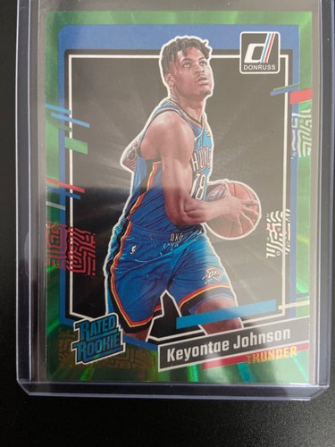 2023-24 Donruss Rated Rookie Keyontae Johnson #237 Green Laser OKC ...