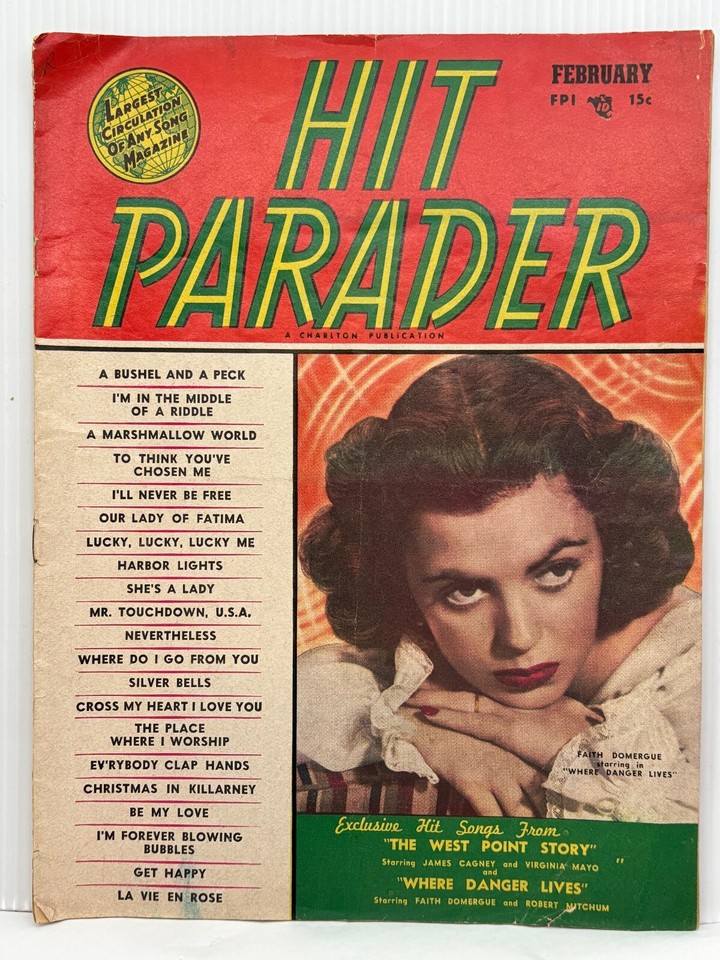 Vintage Song Hits Magazine December 1948 and Hit Parader Magazine ...