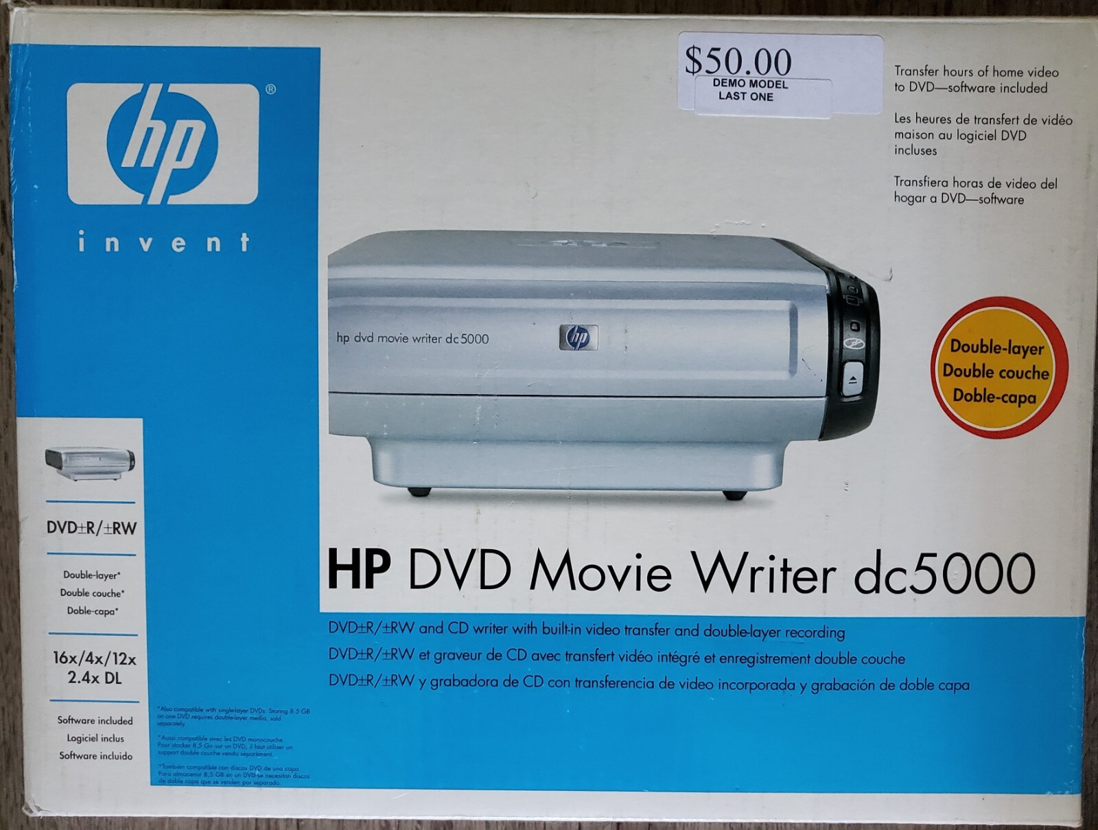 HP DVD Movie Writer dc5000 External DVD Writer - Vintage | eBay