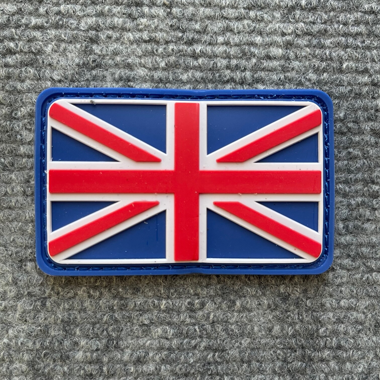 New Union Jack PVC Rubber Morale Flag Patch UJ for UBACS & Bergen, Hook ...