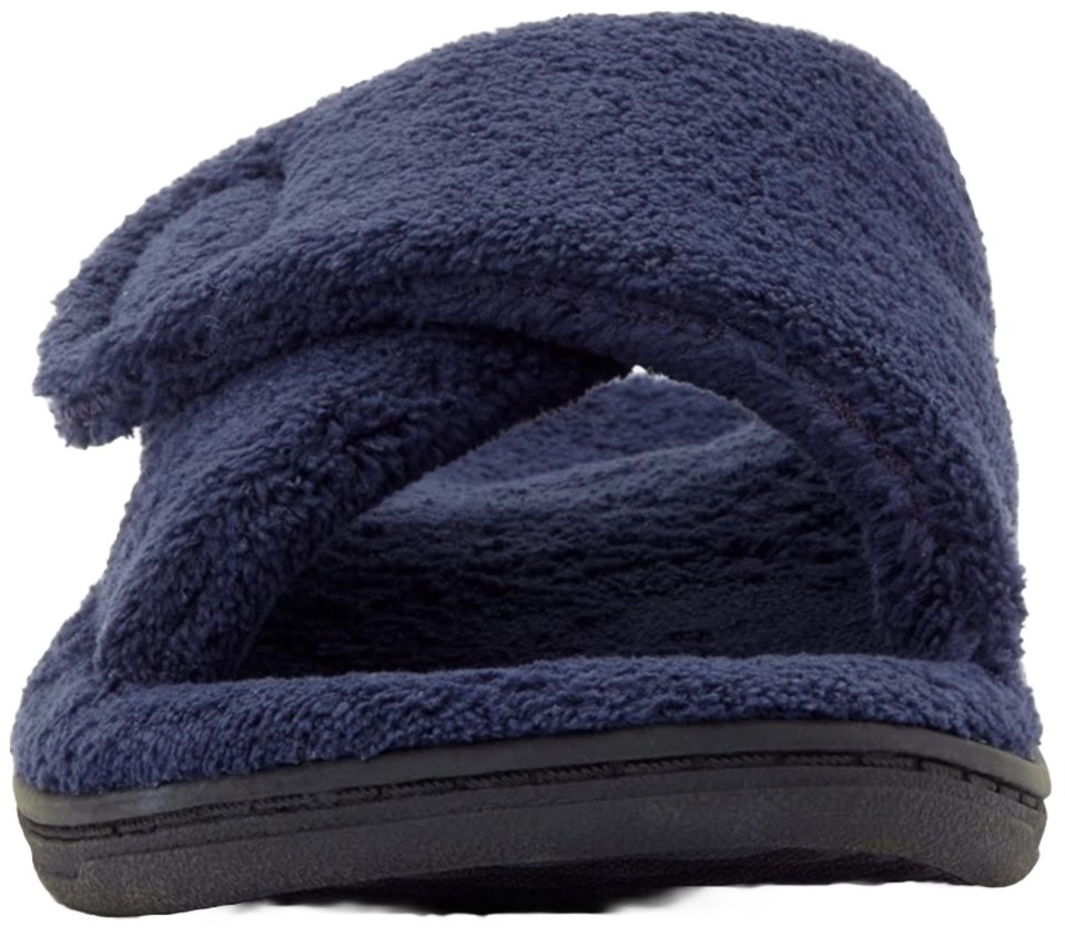 VIONIC Relax Navy Terry Slide Slipper Sandal Women's size Uk 9 New In ...