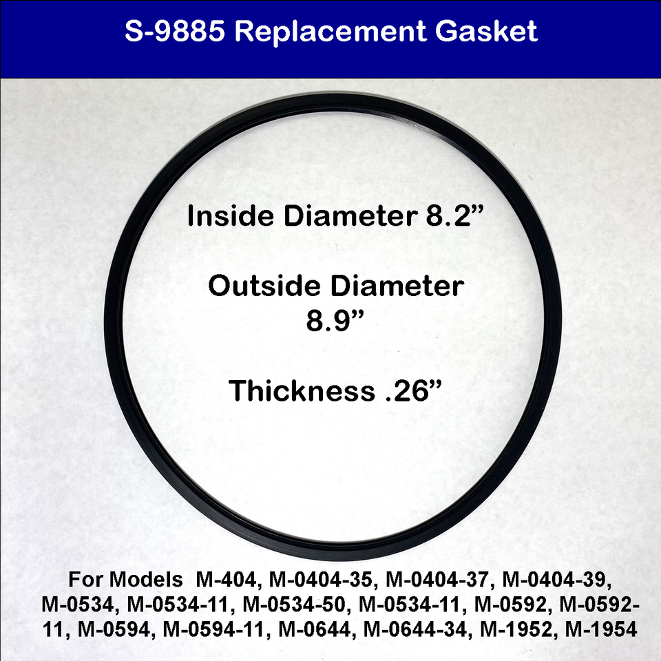 S-9885 Genuine Gasket for Mirro / Mirro Matic Pressure Cookers FREE ...