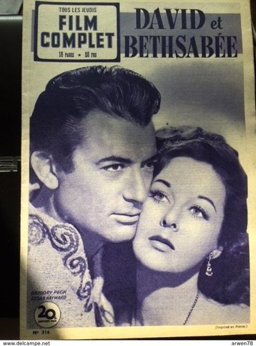 FILM COMPLET 316 DAVID ET BETHSABEE GREGORY PECK SUSAN HAYWARD MARLENE DIETRICH | eBay