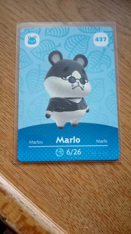 Animal Crossing Amiibo Card Marlo #437 | eBay