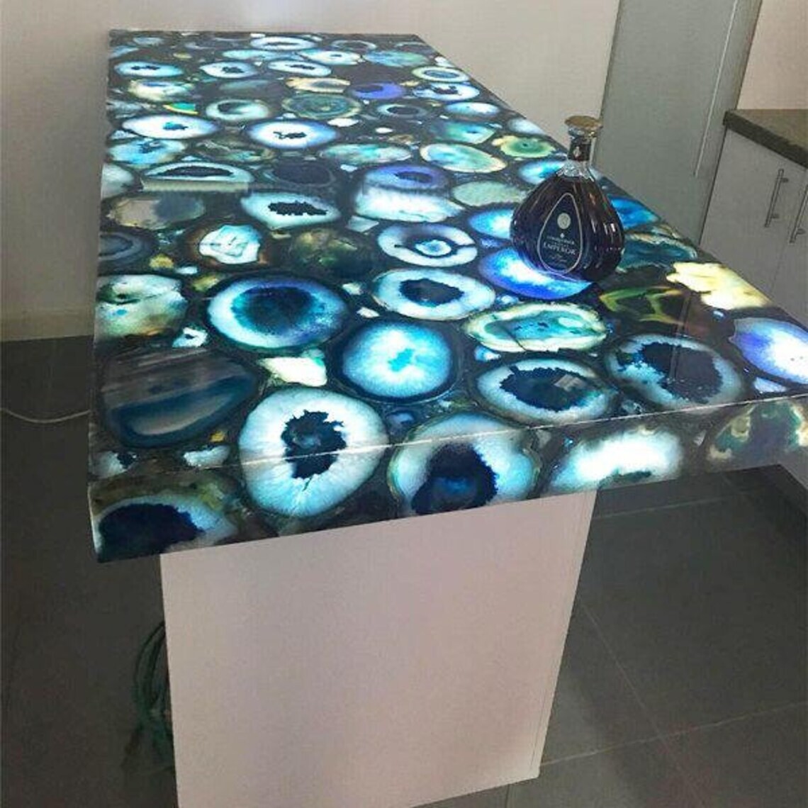 Blue Agate Stone Dining Countertop ,Coffee Table Top, Office Table ...