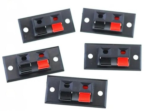 Audio Speaker Test Spring Terminals Clip AC DC Connectors Jack Plug 2 ...