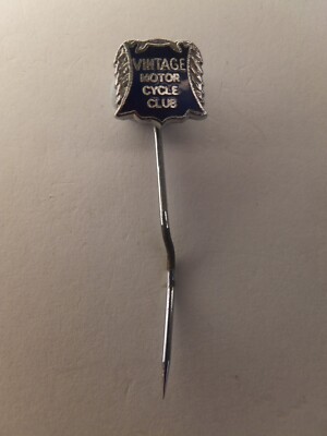 THE "VINTAGE MOTOR CYCLE CLUB" LAPEL PIN BADGE - STEEL & ENAMEL | eBay