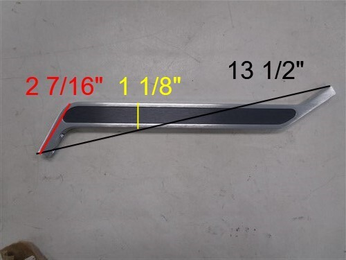 MASTERCRAFT WINDSHIELD PORT WINSHIELD SUPPORT BRACKET 13 1/2" GRAY ...