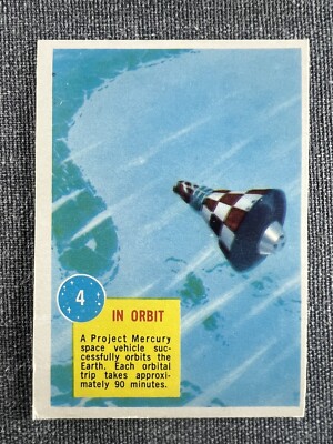 1963 Topps Astronauts R 709-6 Card # 4 - IN ORBIT - VG-EX | eBay
