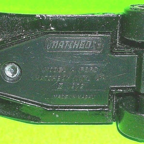 1979 Matchbox FORD MODEL A - Black Flames Diecast Car RARE Made in ...