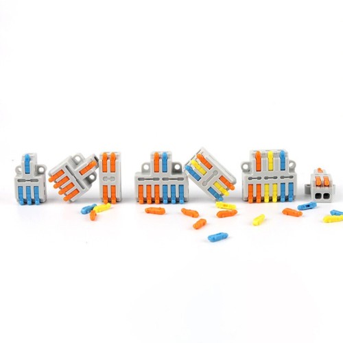 For Efficient 3 Way Spring Lever Terminal Block for Secure Cable ...