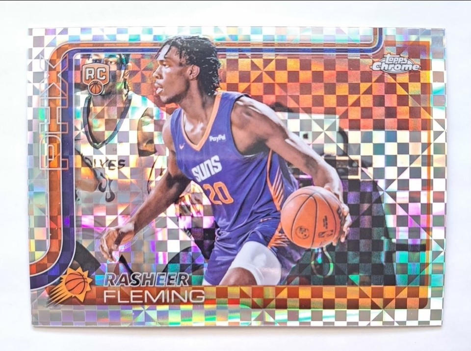 2025-26 Topps Chrome Basketball *RASHEER FLEMING* Rookie X-Fractor SP ...