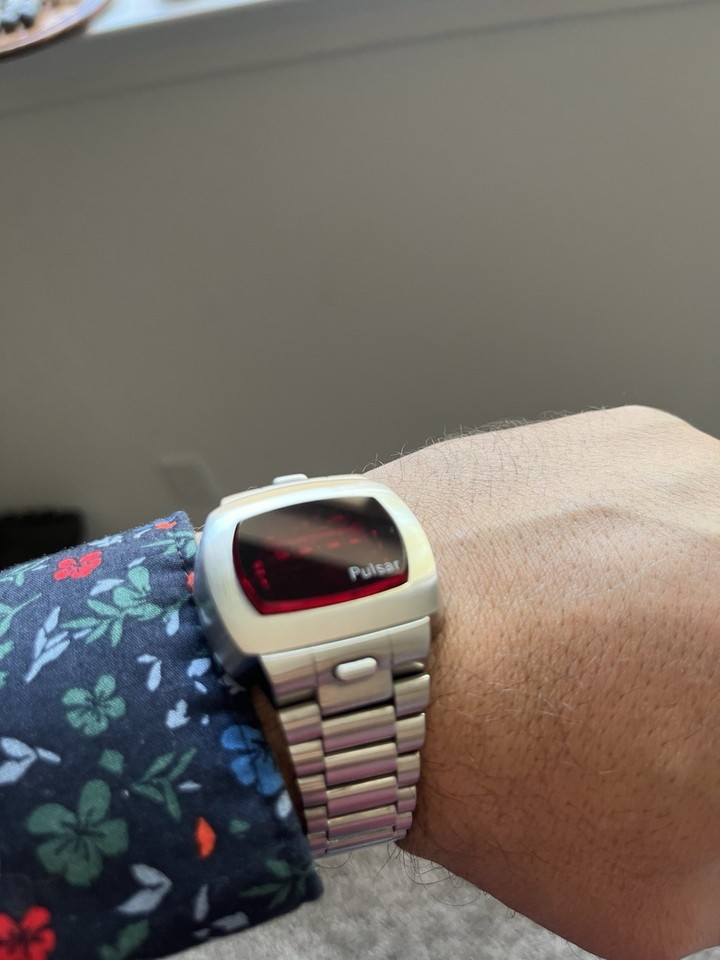 Collector-Grade Vintage Pulsar Red LED Watch | Flawless | Stainless ...