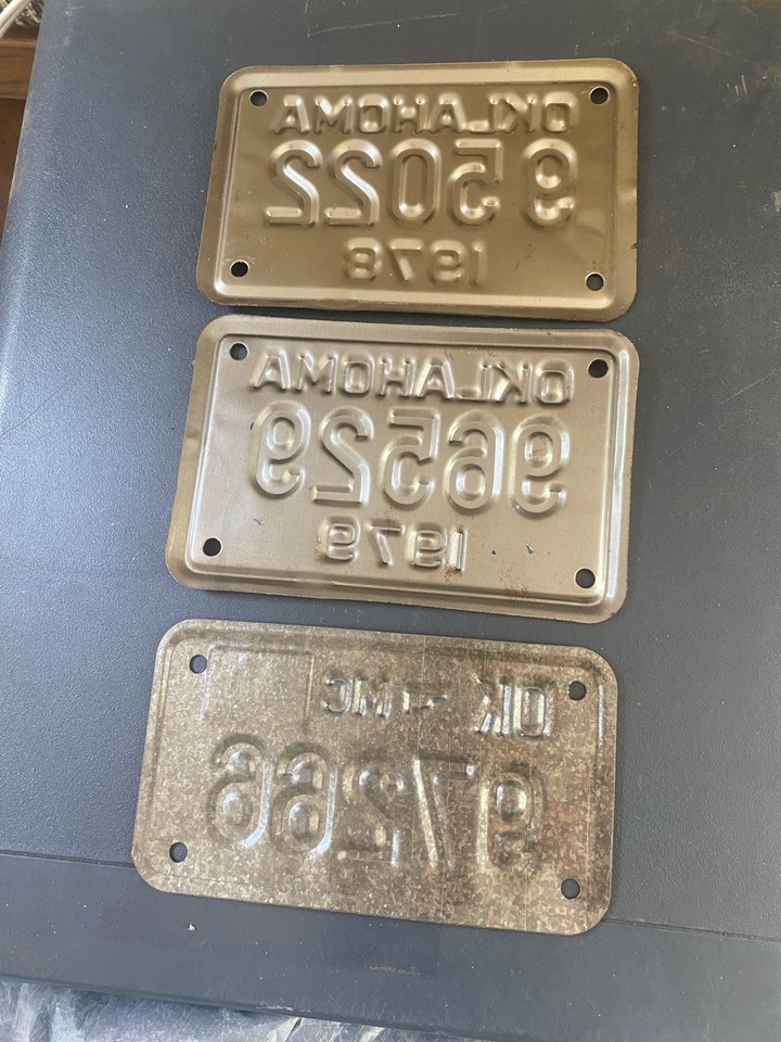 Vintage Motorcycle License Plates | eBay