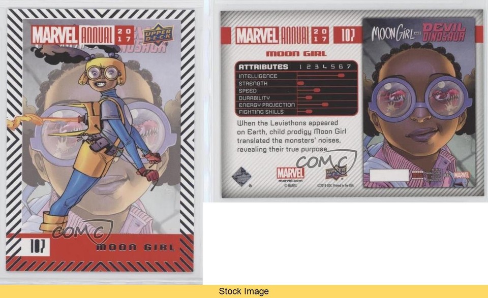 2017 Upper Deck Marvel Annual SP Moon Girl #107 READ n9h | eBay