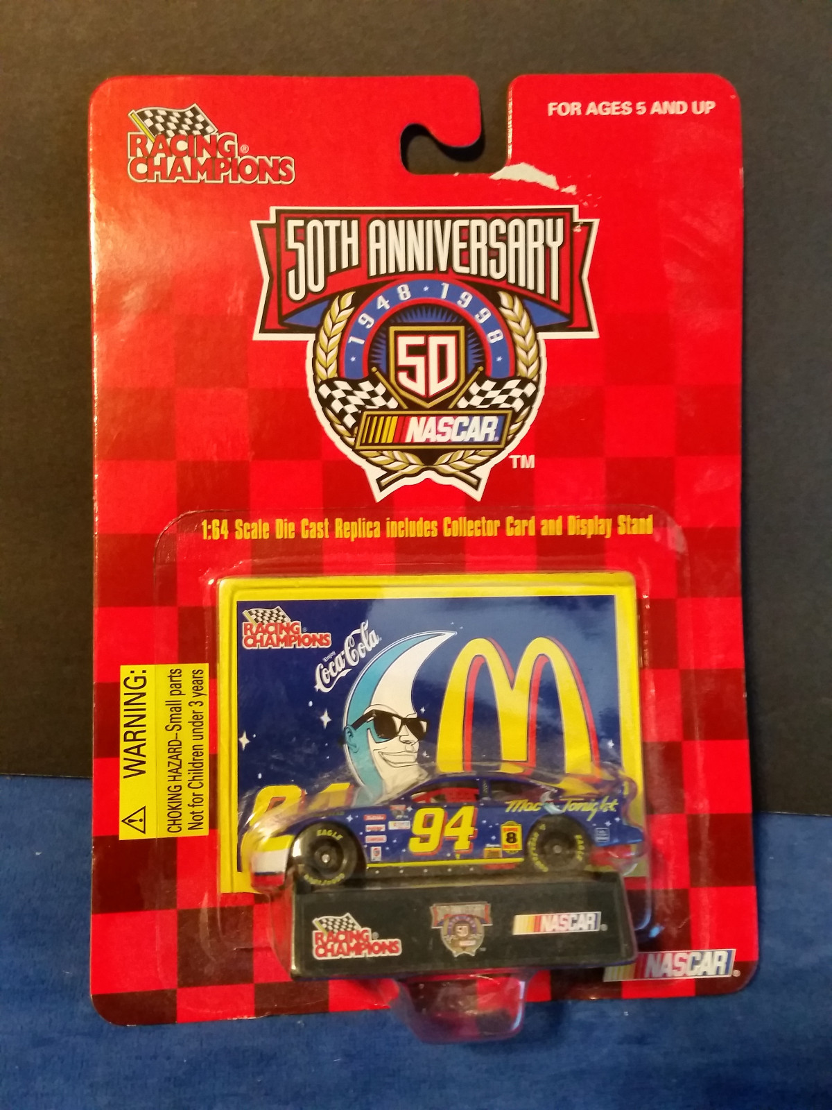 Racing Champions #94 BILL ELLIOTT MCDONALD'S MAC TONITE STOCK CAR 1998 ...