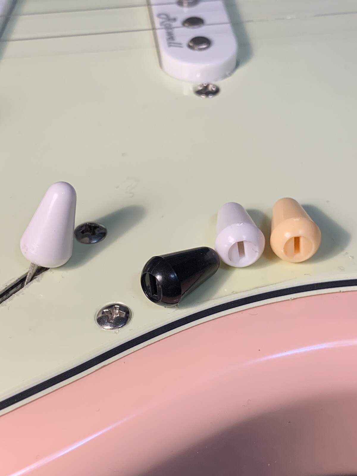 USA Seller~2x Black Switch Tips Strat 5 Way for Fender Squier Strat ...