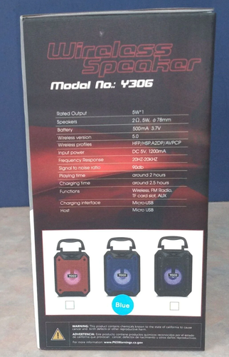 YOCO Model Y306 Wireless Speaker For USB Player, FM Radio Extreme Sound ...