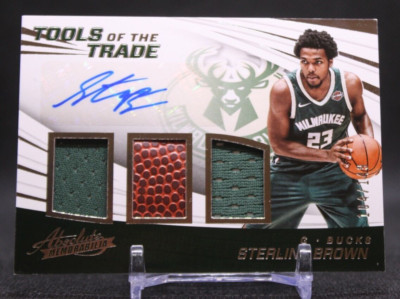 2017-18 Panini Absolute #'d/149 Sterling Brown #TT3-SB Rookie Auto RC ...