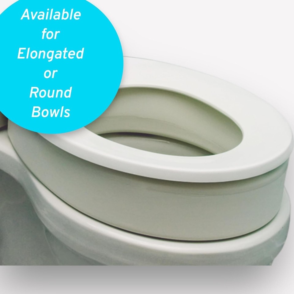 Essential Medical Supply Toilet Seat Riser Elongated TOILET RISER ...