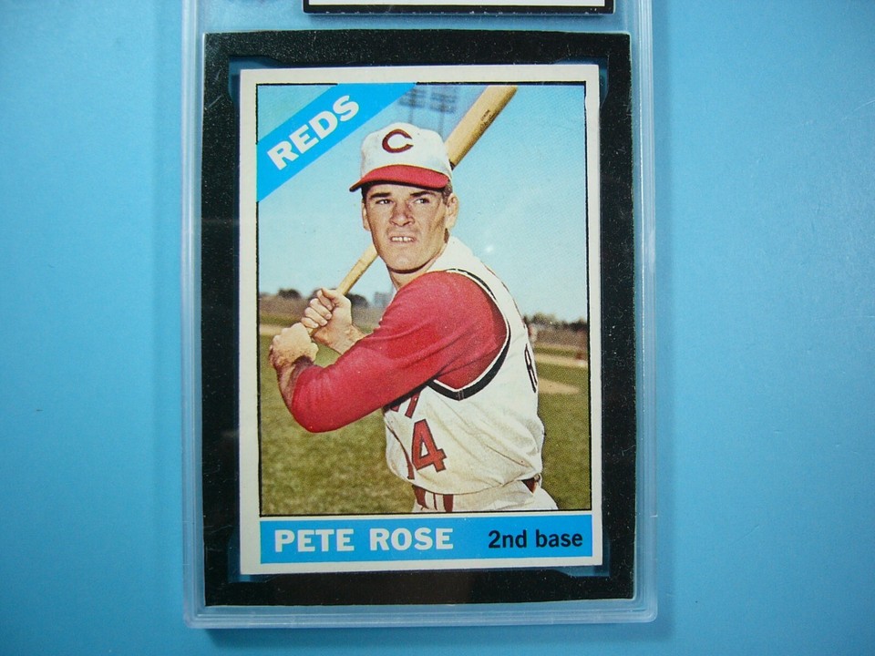1966 TOPPS MLB BASEBALL CARD #30 PETE ROSE KSA 7.5 NM+ SHARP!! '66 ...