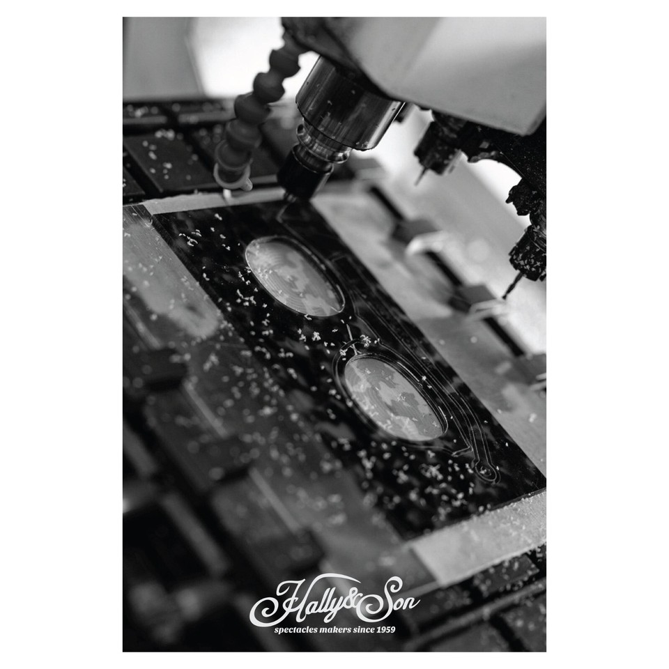 250€ Thick Round Pantos Eyeglasses Frame Yellow Hally & Son 47Mm Moscot ...