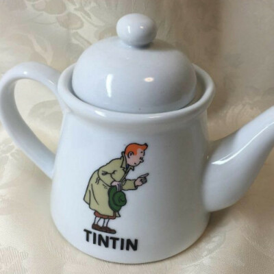 Restock Item! TINTIN Tea Pot Complimentary gift of Japanese Bank F/S | eBay