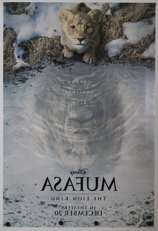 Mufasa the Lion King - original DS movie poster 27x40 US Adv 2024 ...