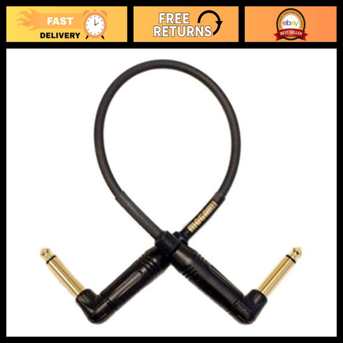 High-Quality 0.5ft Right Angle Electric Guitar Cable, OFC Core, Anti ...