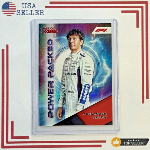 2024 Topps Paddock Pass Formula 1 ALEXANDER ALBON Power Packed Red /50 ...