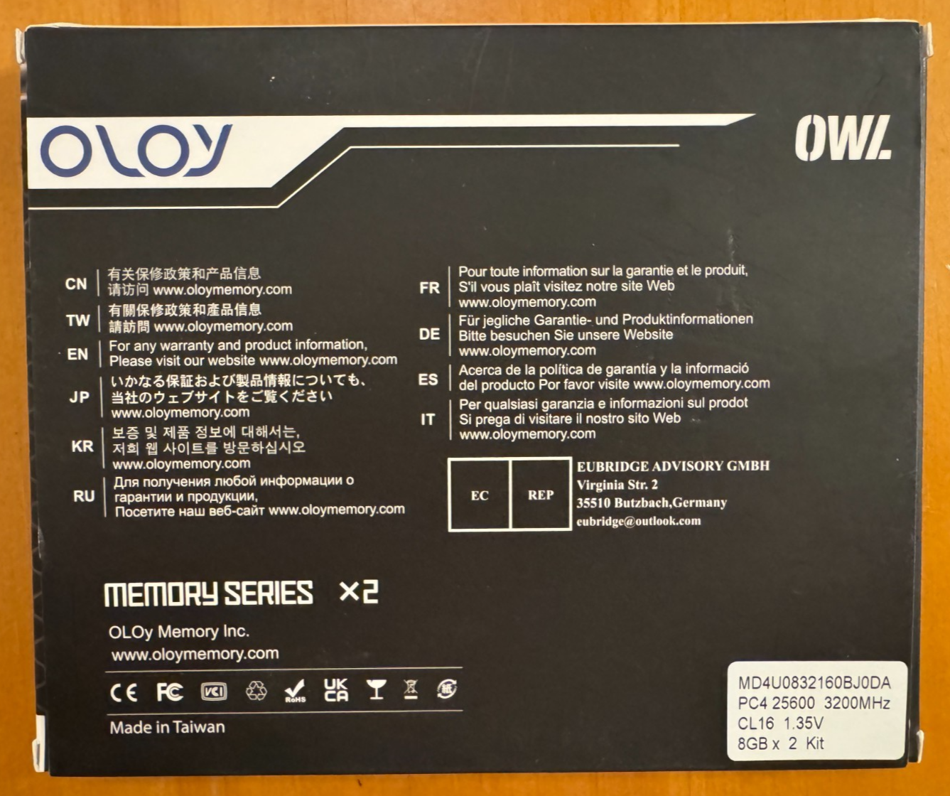 OLOY - 16GB (2 x 8GB) 288-Pin SDRAM DDR4 3200 (PC4 25600) Desktop ...