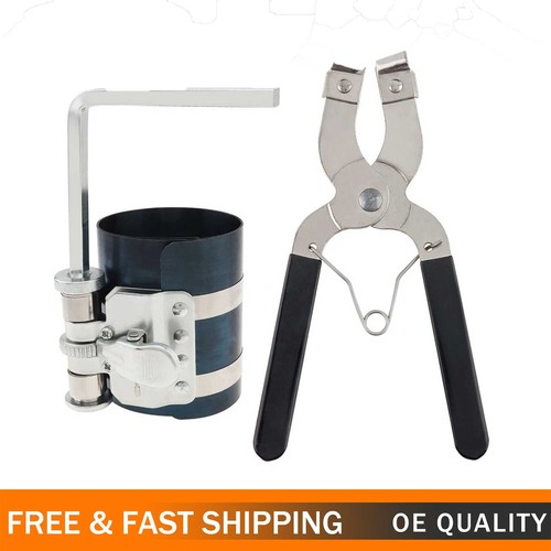 2-1/8" to 7" Piston Ring Compressor Professional Piston Install Tool w ...