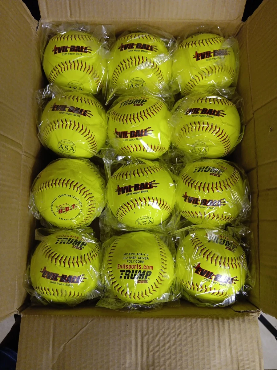 Yellow Softball Ball