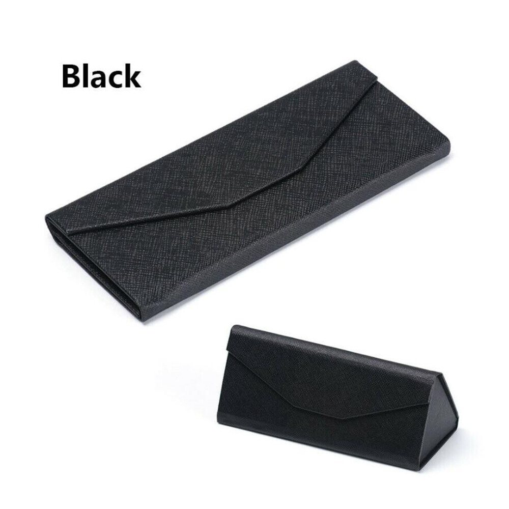 5PCS Magnetic Portable Eyeglasses Glasses Case Boxe Triangular Folding ...